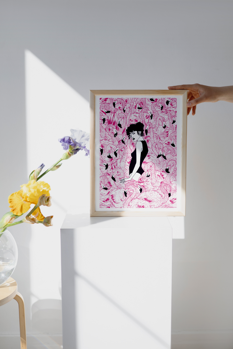 Art Print Flamingo Dream – Sivan Karim Art
